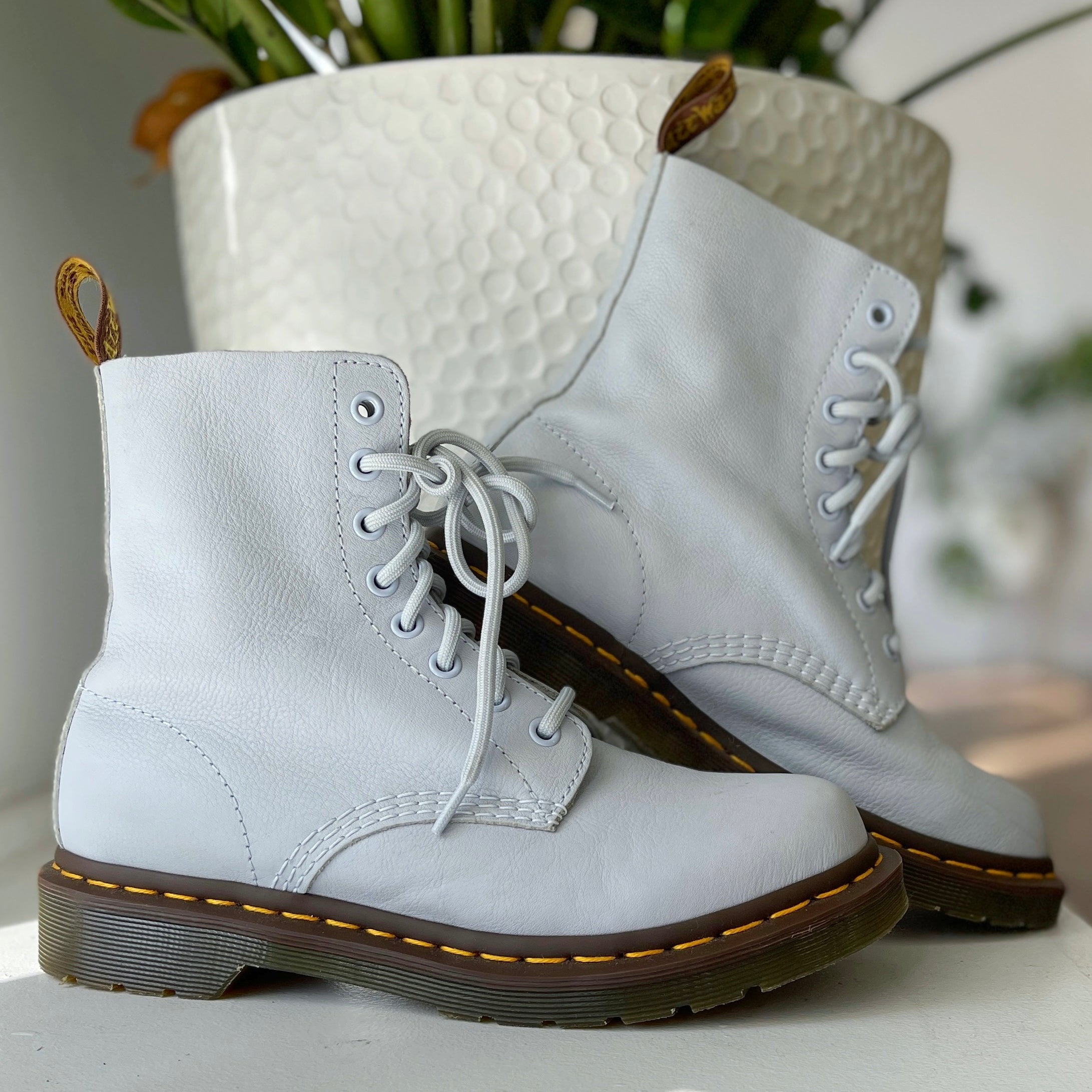 Dr Marten 1460 Fascal Pale Blue Lace Up Boots, 7 – Haberdashery Resale ...